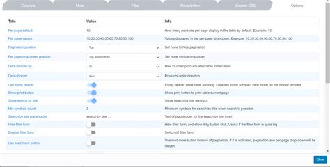 Options Woot Woocommerce Active Products Tables
