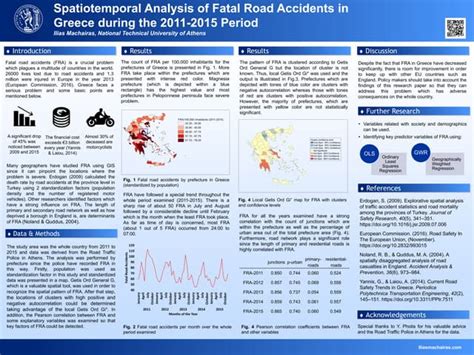 Spatiotemporal Analysis Of Fatal Road Accidents In Greece During The 2011 2015 Period Ppt