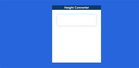 Height Converter App Using JavaScript Free Source Code