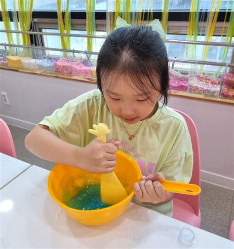 부산 키즈카페 추천 화명동 주니어킹덤 슬라임카페 네이버 블로그