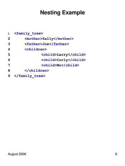 Ppt Chapter 2 Markup And Core Concepts Learning Xml By Erik T Ray