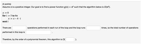 Solved Points Assume N Is A Positive Integer Our Goal Chegg