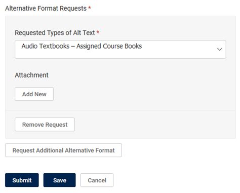 request alternative formats eastern