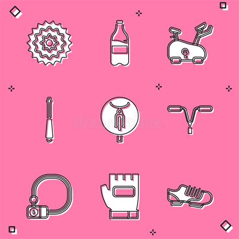 Set Bicycle Cassette Sport Bottle With Water Stationary Bicycle