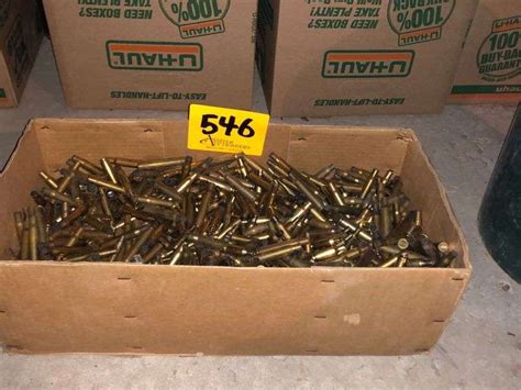 Box Of Spent Rifle Shell Cases Assiter Auctioneers