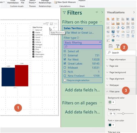 Power BI Filter Pane