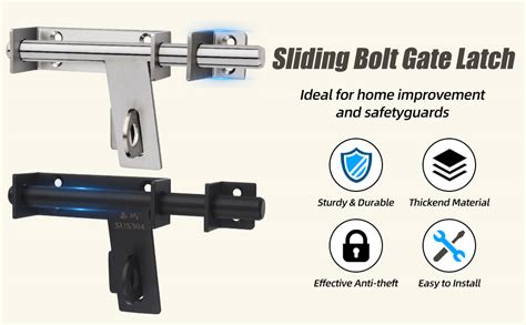 Heavy Duty Barrel Bolts Safety Door Lock 67 Inch Slide