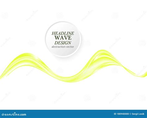 Abstract Orange Color Wave Design Element Abstract Smooth Color Wavy Vector Curve Flow Orange