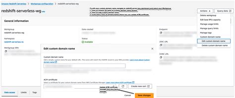 use custom domain names with amazon redshift aws big data blog