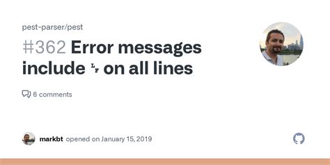 Error Messages Include On All Lines Issue 362 Pest Parser Pest GitHub