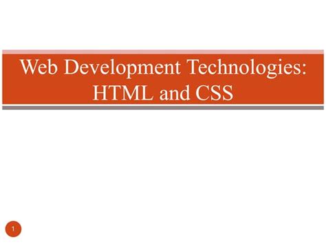 L03 Htmlcss Web Design And Developmentpptx