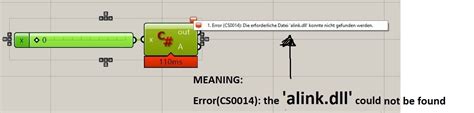 c problem missing alink dll grasshopper developer mcneel forum