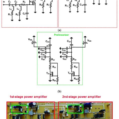 Schematic Diagrams Of A Class B Power Amplifier B Prelinearized Download Scientific