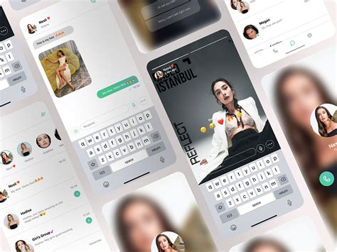 chat application ui by lalamammad on dribbble