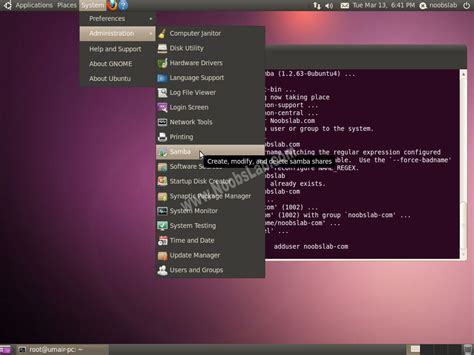 Configure Samba Sharing Between Ubuntu And Windows Screenshot Tour NoobsLab Eye On Digital