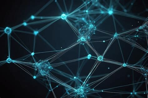 Premium Photo An Abstract Node Network Background Image