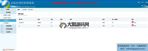 基于Java的实验室预约管理系统 大鹅源码网