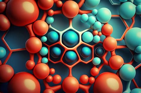 Premium Ai Image A Pattern That Evokes The Molecular Structure Of Oxygen