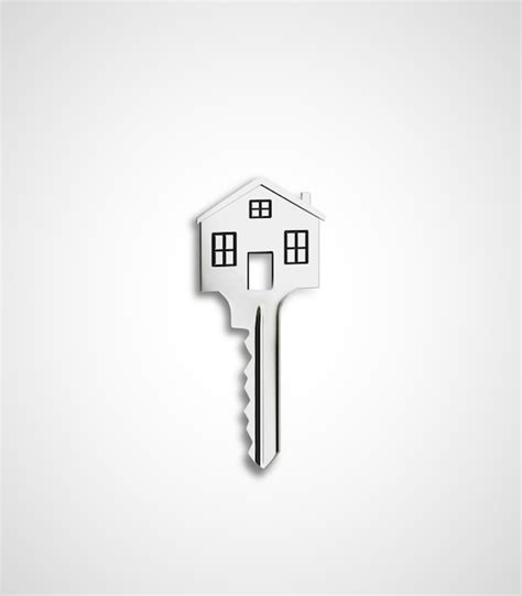 Premium Photo House Shaped Key