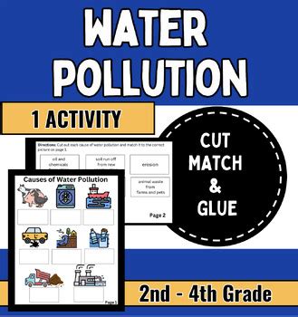 Causes Of Water Pollution Matching Worksheet By Teacher Toolbox Tpt