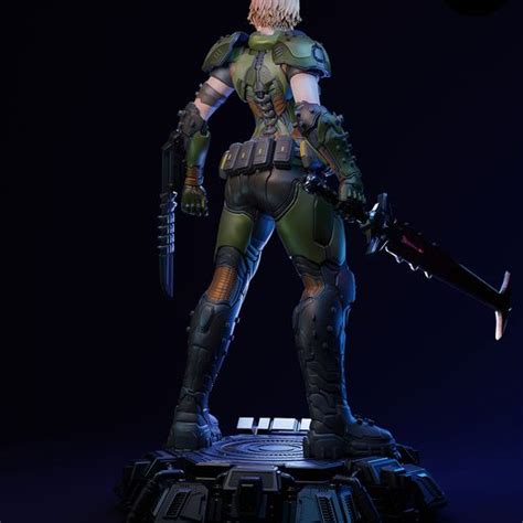 ♀️ Doom Female Character By Esm・ 3d File For 3d Printing・cults