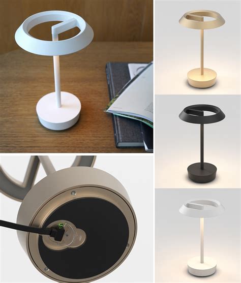 Dimmable Led Portable And Rechargeable Table Lamp In 3 Colours