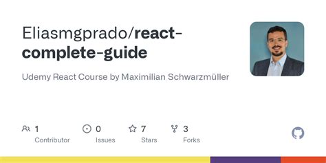 Github Eliasmgprado React Complete Guide Udemy React Course By
