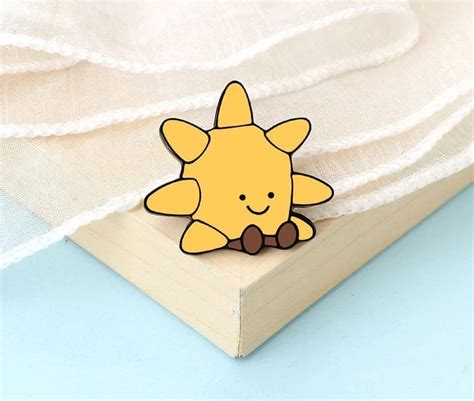 Cute Sun Doll Enamel Pin Distinct Pins