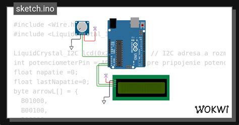 Voltmeter Animacia Wokwi ESP32 STM32 Arduino Simulator
