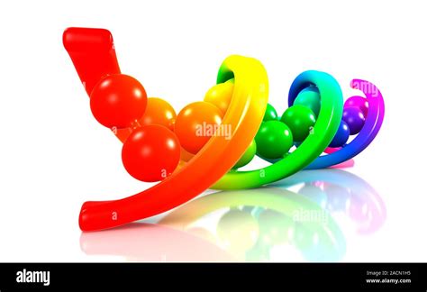 Dna Molecule Computer Artwork Showing A Double Stranded Dna Deoxyribonucleic Acid Molecule