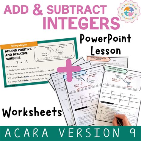 Bundle Grade Integers Worksheets And Powerpoint Lesson Teacher Professional Development