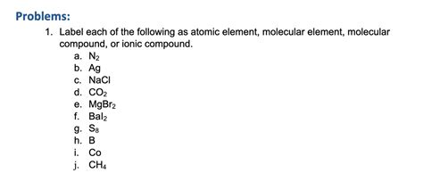 What Are The Molecular Elements