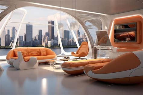 Premium Ai Image The Apartment Of The Future Conceptual Sketch