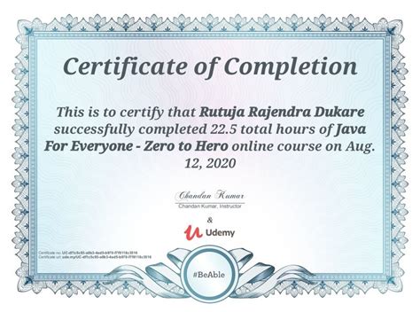 Rutuja Dukare On Linkedin Udemycourse Udemy Javaprogramming