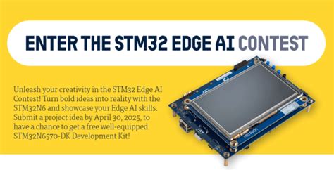Stm32 Edge Ai Contest Unleash Your Creativity Showcase Your Skills Elektor Magazine