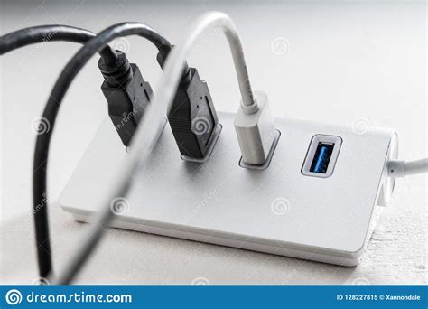Usb Hub Stock Image Image Of Anschliessen Modem Adapter 128227815