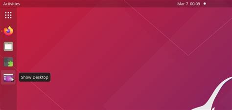 How To Add Show Desktop Shortcut To Left Panel In Ubuntu 2004 2204 Fostips