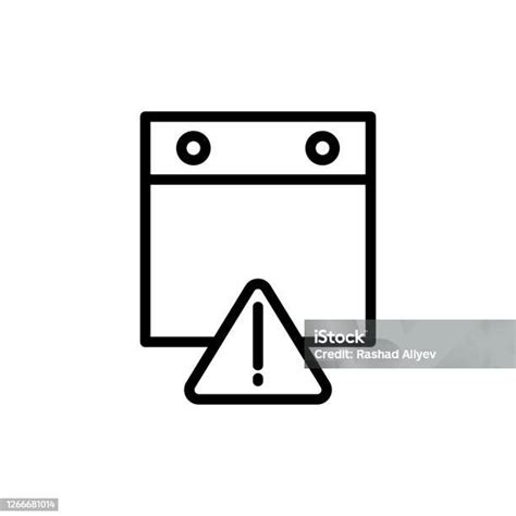 캘린더 기호 아이콘입니다 간단한 라인 Ui 및 Ux 웹 사이트 또는 모바일 응용 프로그램에 대한 Almanac 아이콘의 벡터 요소를 윤곽 0명에 대한 스톡 벡터 아트 및