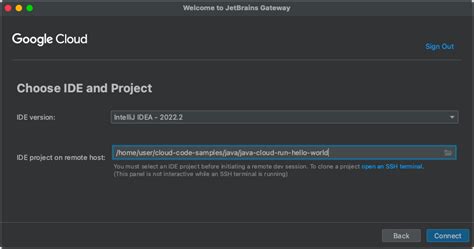 Develop Code Using Local JetBrains IDEs Cloud Workstations Google Cloud
