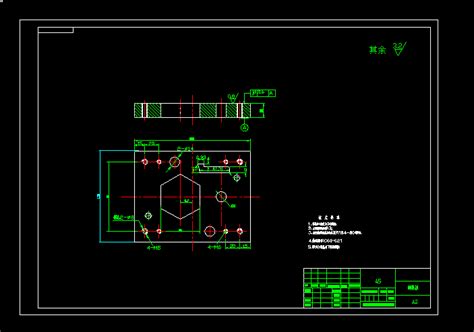 垫圈冲压工艺及级进模设计【六边形垫片冲压模具】 Autocad 2007 模型图纸下载 懒石网