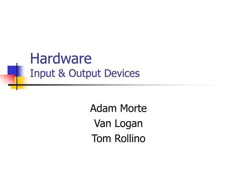 ppt hardware input and output devices powerpoint presentation free