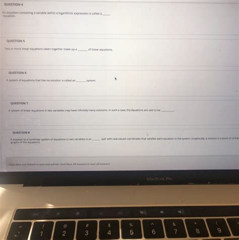 solved question 4 an equation containing a variable within a