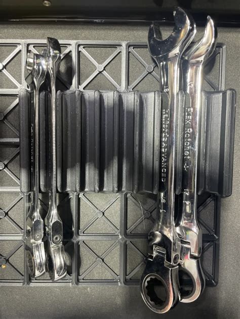 Wrench Holder Gridfinity With Pin Remixed By Demig Makerworld Download