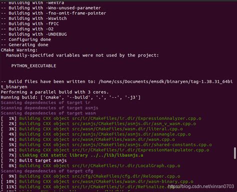 emscripten编译环境安装（ubuntu20 04） ubuntu emscripten zip xinran0703的博客 csdn博客