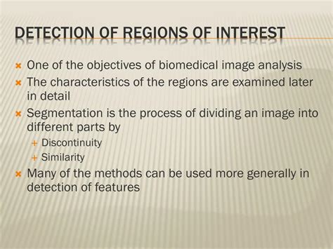 Ppt 5 Detection Of Regions Of Interest Powerpoint Presentation Free