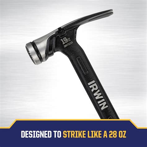 Irwin 19 Oz Milled Face Steel Head Steel Framing Hammer Iwht51019 At