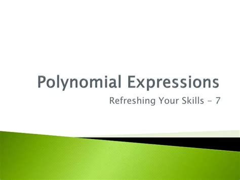 Ppt Polynomial Expressions Powerpoint Presentation Free Download Id 1759843