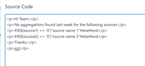Workflow To Get List Of Sources And Their Last Aggregation Date To Send
