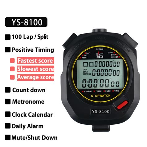 Biqianwo Digital Sports Stopwatch Timer Multi Lapsegmented Memory Biqianwo Digital Sports Stopwatch Timer Multi Lapsegmented Memory