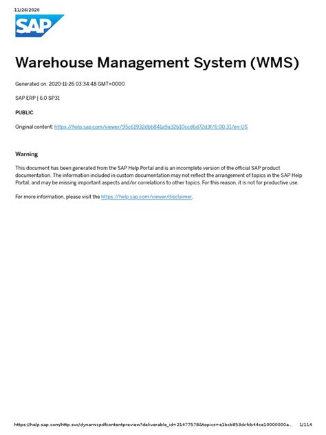 Sap Wms 03 Pdf Graphical User Interfaces Computer Terminal